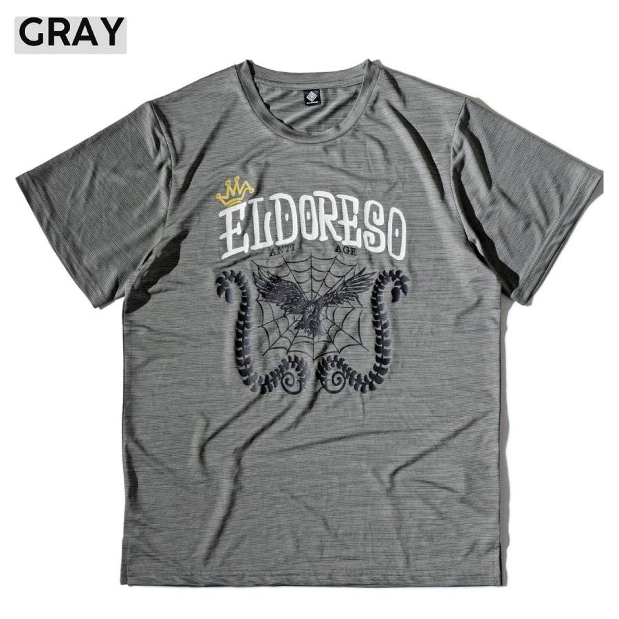 ELDORESO（エルドレッソ） ELDORESO Anti Age Tee アンチエイジ Tシャツ ユニセックス ポリエステル スポーツ トレーニング 半袖 Tシャツ ランニング 速乾 ...