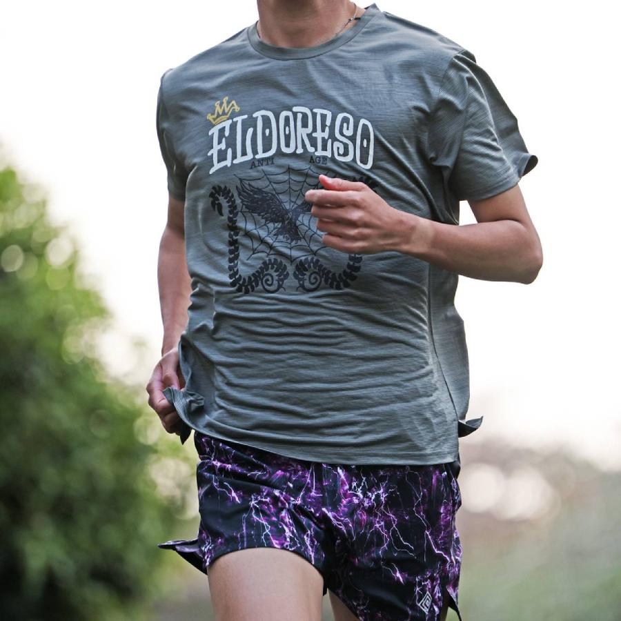 ELDORESO（エルドレッソ） ELDORESO Anti Age Tee アンチエイジ Tシャツ ユニセックス ポリエステル スポーツ トレーニング 半袖 Tシャツ ランニング 速乾 ...