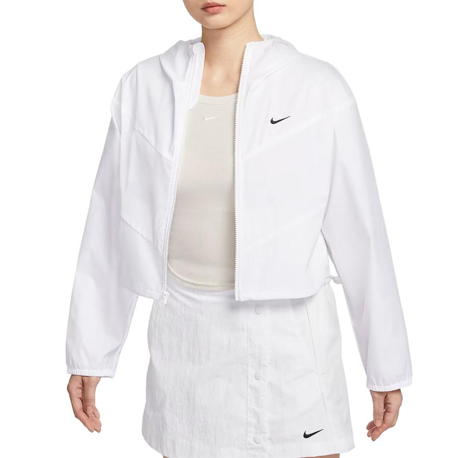 NIKE ナイキ スポーツウェア ウィンドランナー ルーズ ウーブン フーデッド ジャケット レディース ホワイト 白 パーカー HJ1183 ...