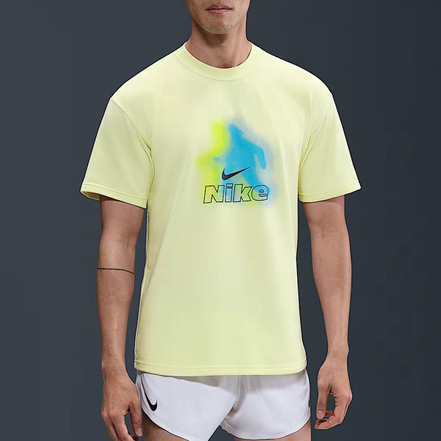NIKE ナイキ スポーツウェア Max90 Tシャツ メンズ 春 夏 イエロー 黄色 スポーツ トレーニング 半袖 IB7926-331 ...