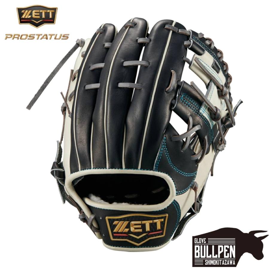 ゼット ZETT 専用グラブ袋付き 限定 PROSTATUS プロステイタス 軟式用グラブ 内野手用 源田モデル サイズ4 一般 2025年 野球 グローブ 源田壮亮 BRGPRO25G ...