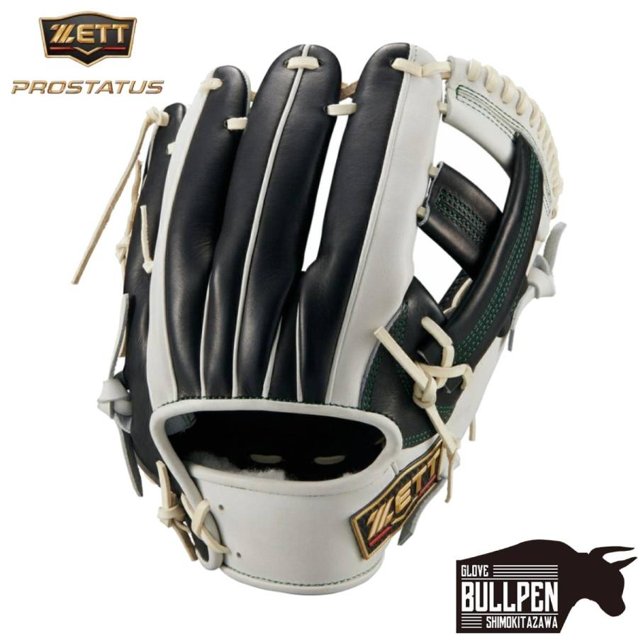 ゼット ZETT 専用グラブ袋付き PROSTATUS プロステイタス 軟式用グラブ 内野手用 吉川モデル サイズ4 一般 2025年 野球 グローブ 吉川尚輝 BRGPRO25Y ...