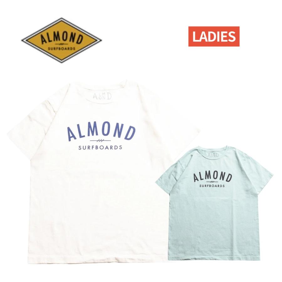 アーモンドサーフボードデザイン Almond Surfboards＆Design FINESURFING ファインサーフィン メンズ レディース ブルー ホワイト 半袖 シャツ TS1015 ...