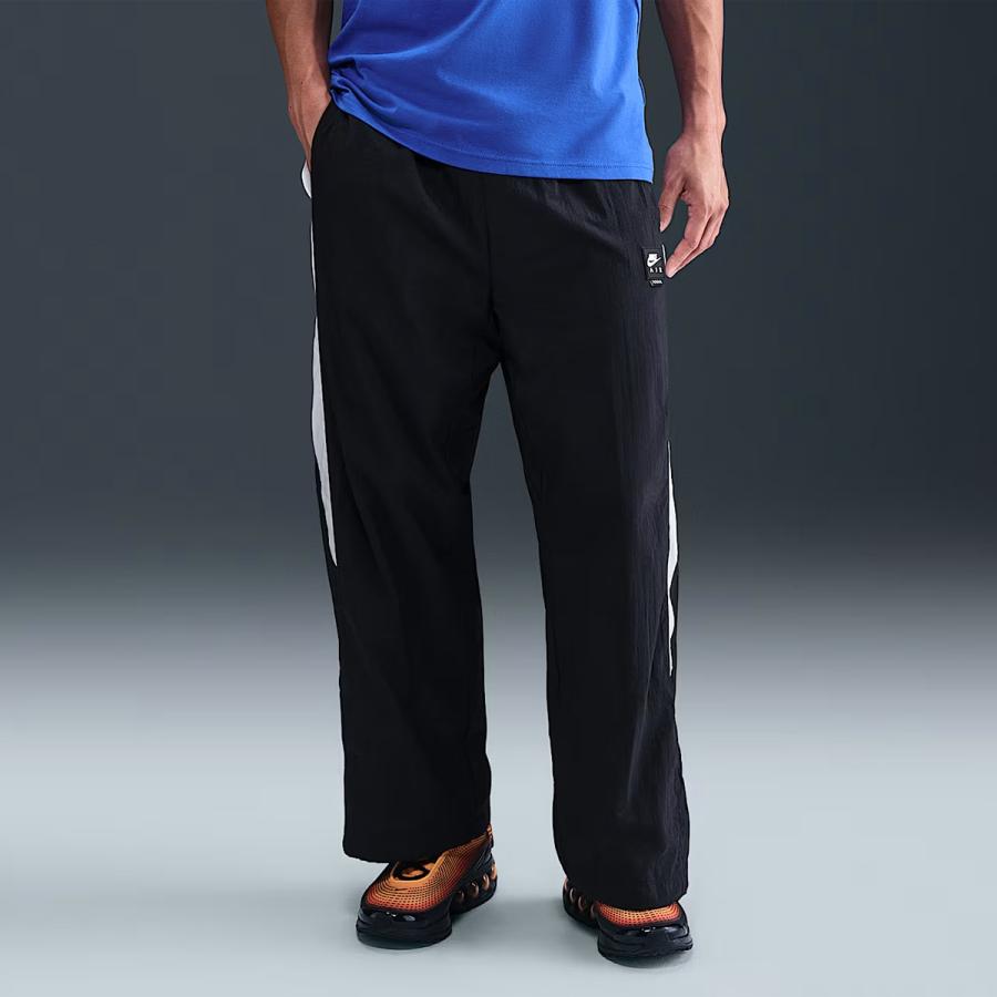 ナイキ NIKE エア ウーヴン トラック パンツ メンズ ブラック 黒 スポーツ トレーニング ロング パンツ HV0875-010 NIKE（ナイキ） エア ウーヴン トラック パンツ メンズ ブラック 黒