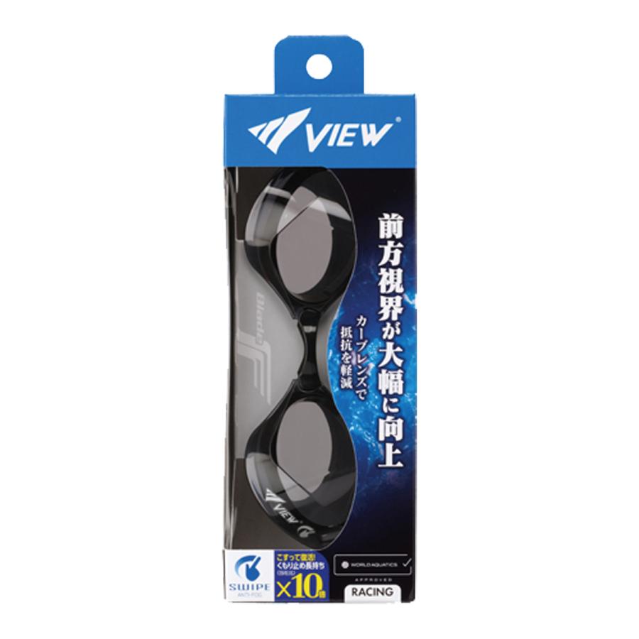 Tabata タバタ VIEW Blade F V122ESA スイミングゴーグル 大人用 ユニセックス ブラック 黒 水泳 スイム 小物 ...