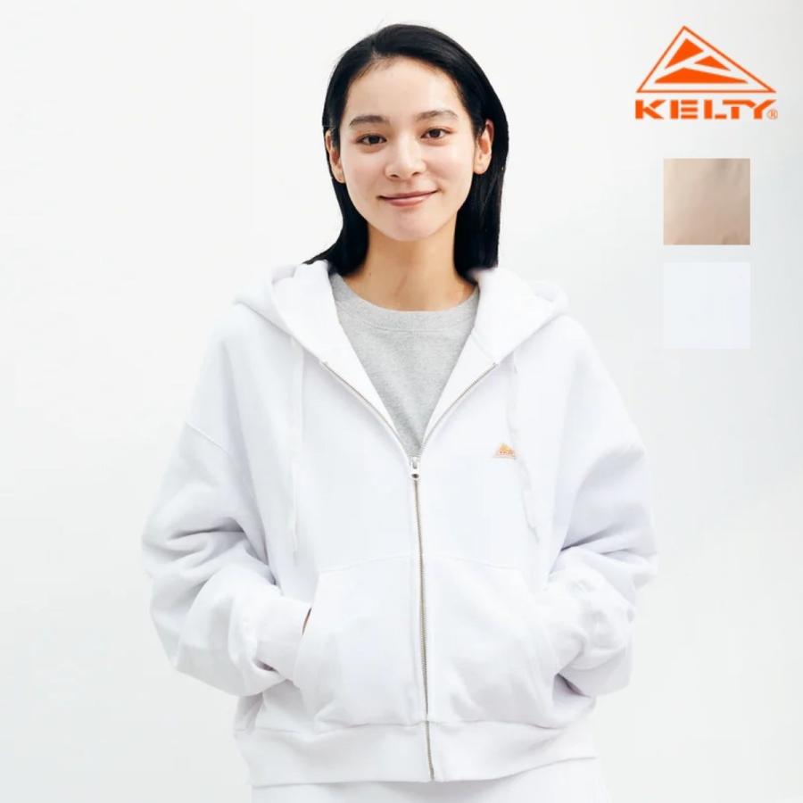 KELTY（ケルティ） KELTY Mini Logo Cropped Zip Parka ミニロゴクロップドジップパーカー レディース ...