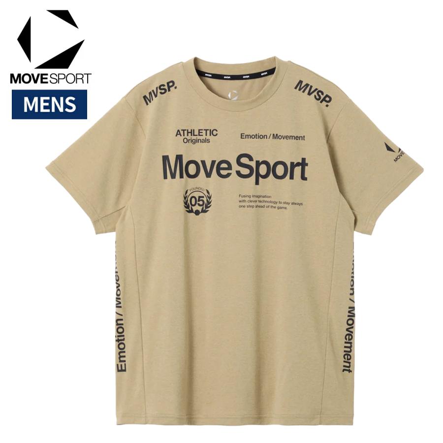 MOVESPORT ムーブスポーツ Sunscreen NIR TAIKYU テック半袖シャツ 石川祐希選手着用 メンズ 春 夏 ベージュ 半袖 Tシャツ ST5SHT12M-BG00 ...