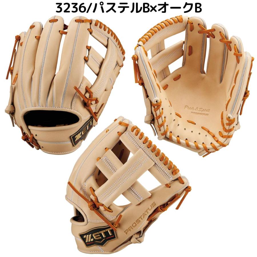 ゼット ZETT 専用グラブ袋付き PROSTATUS SE 軟式用グラブ 内野手用 吉川モデル サイズ4 プロステイタス 2025FW 野球 軟式 グローブ 吉川尚輝 BRGB265SG ...