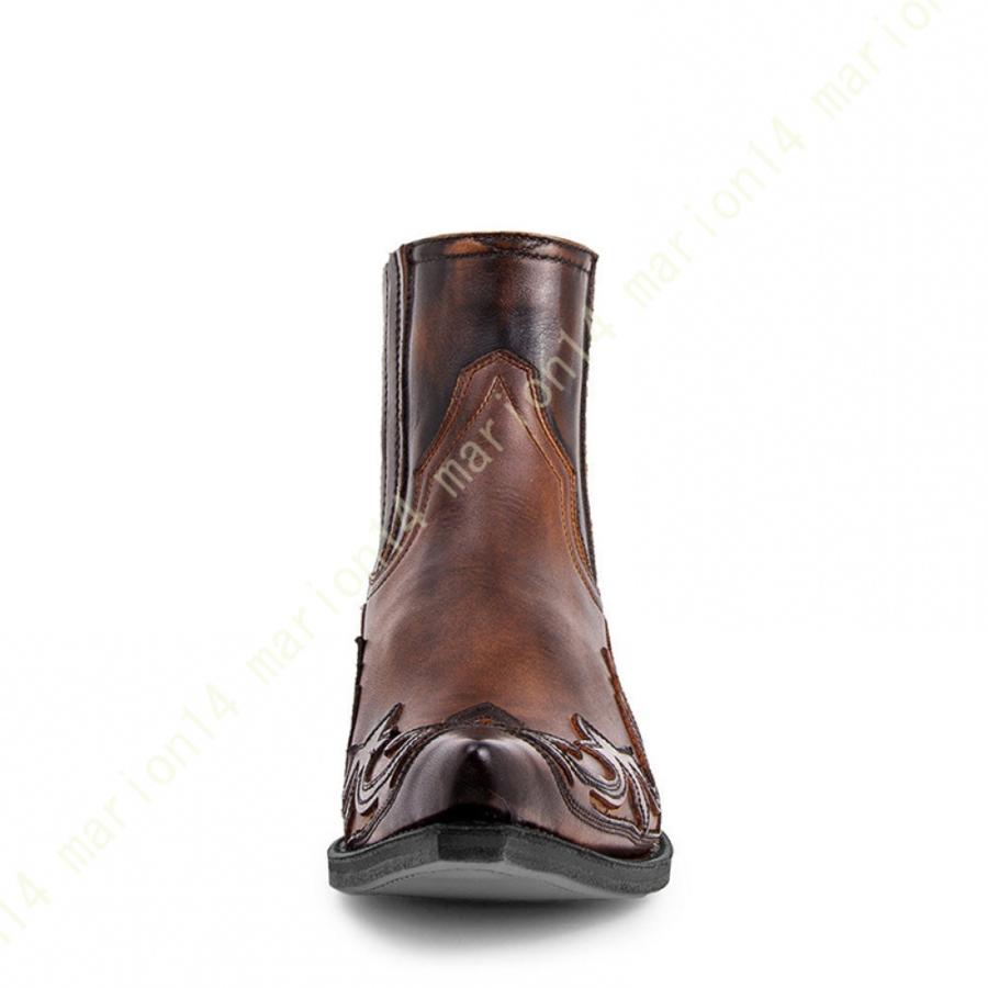 ブーツ メンズ カウボーイブーツ ウエスタンブーツ ウエスタン カントリーダンス カウボーイ エンジニアブーツ ショートブーツ 男性用 革靴 カジュアル : 0is-klo-0knw1 ...