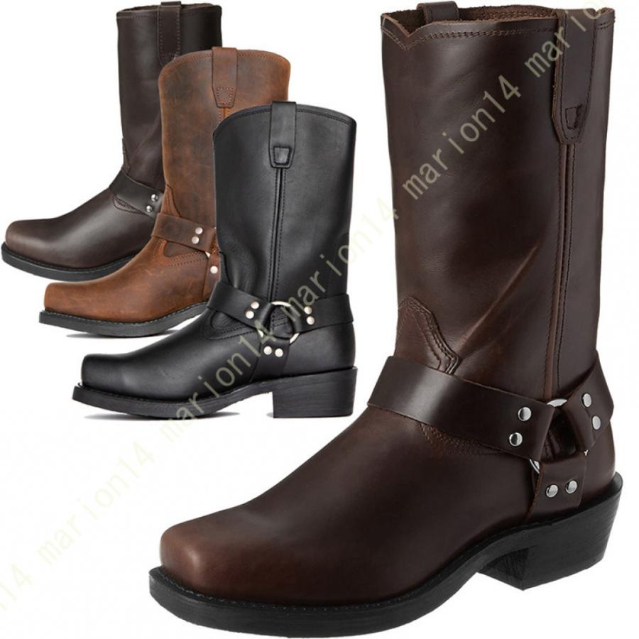 エンジニアブーツ ウエスタンブーツ メンズ 大きいサイズ レトロ 美脚 ロングブーツ おしゃれ 秋 冬 春 太ヒール ウエスタンロングブーツ かっこいい 長靴 : 0is-klo-0knzj ...