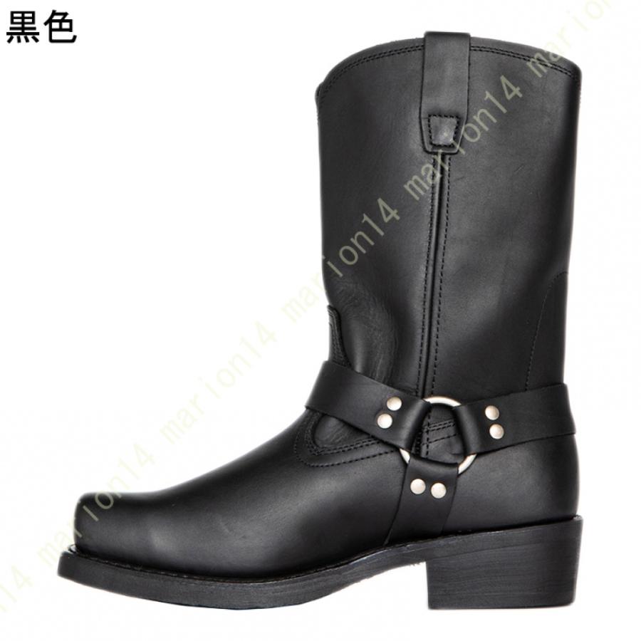 エンジニアブーツ ウエスタンブーツ メンズ 大きいサイズ レトロ 美脚 ロングブーツ おしゃれ 秋 冬 春 太ヒール ウエスタンロングブーツ かっこいい 長靴 : 0is-klo-0knzj ...