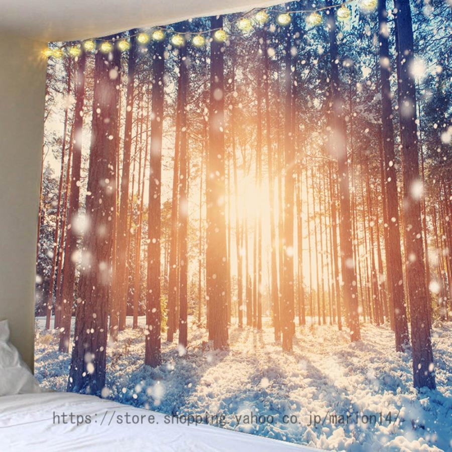 クリスマス飾り タペストリー クリスマスツリー 壁飾り サンタクロース おしゃれ壁掛け タペストリー 多機能 モダン 大判 雰囲気満点 装飾布 北欧 背景布 お店 : nhn-r83 ...