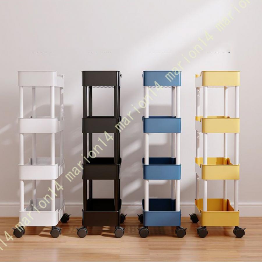 キッチンワゴン 4段 スリム スリムワゴン 美容室 美容院 ツールワゴン キャスターワゴン キッチンストッカー 隙間ワゴン キッチン ワゴ 省スペース : ohj-h4k-st277 ...