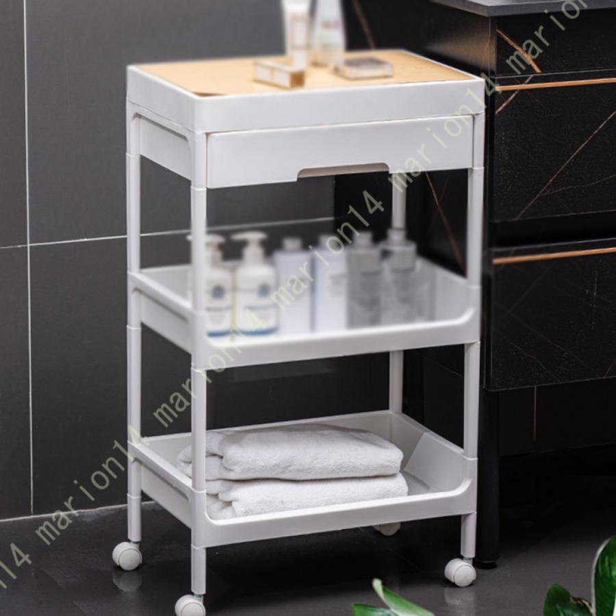 キッチンワゴン 隙間収納 収納カート スリム キャスター付き 収納ラック 組立簡単 キッチン バスルーム 洗濯室 台所 狭い場所用 浴室収納ラック 小物収納 : ohj-h4k-st28i ...