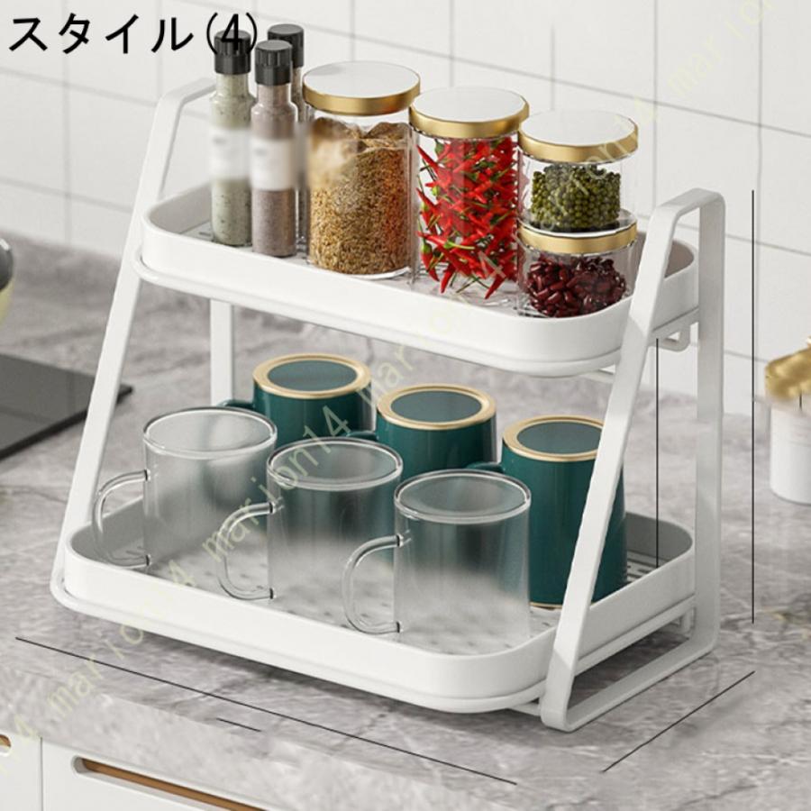 キッチン収納 収納ラック シンク下収納 調味料収納ラック 台所収納 隙間収納 省スペース 小物整理 防汚 組立不要 スパイスラック 調味料ラックおしゃれ スリム : ohj-h4k-st7an ...