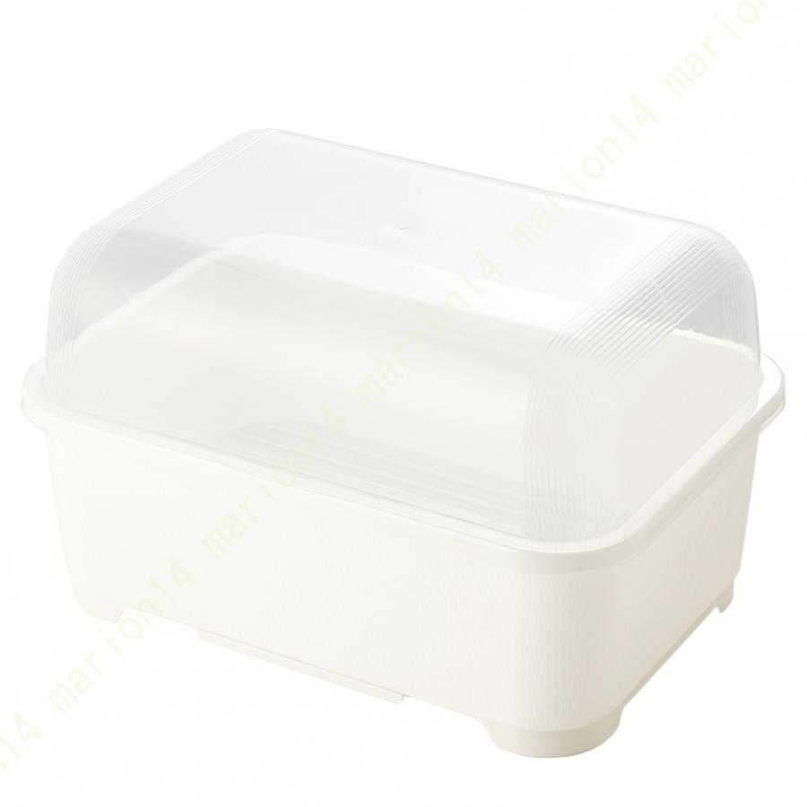 水切りかご フタ付き トレー付き 水切りラック キッチンラック 水切りラック 大容量 食器を置く 食器棚 収納ボックス 食器立て 皿立て 多機能かご : ohj-h4k-stb7b ...