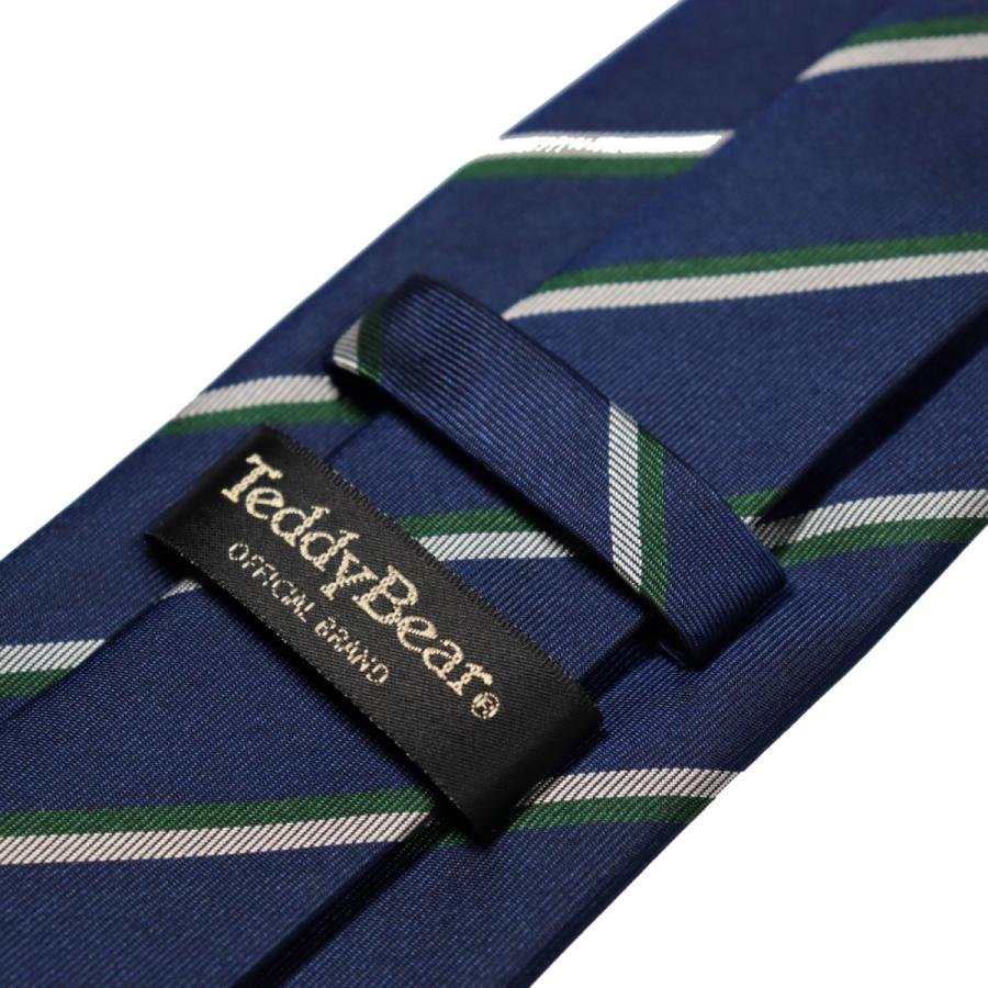 TeddyBear SPORTS BRAND ネクタイ ブランド テディベア くま キャラクター スポーツ 部活 剣道 ストライプ柄 ...