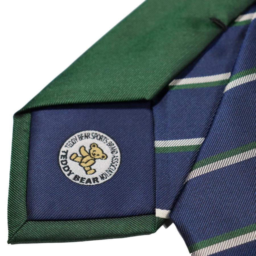 TeddyBear SPORTS BRAND ネクタイ ブランド テディベア くま キャラクター スポーツ 部活 剣道 ストライプ柄 ...