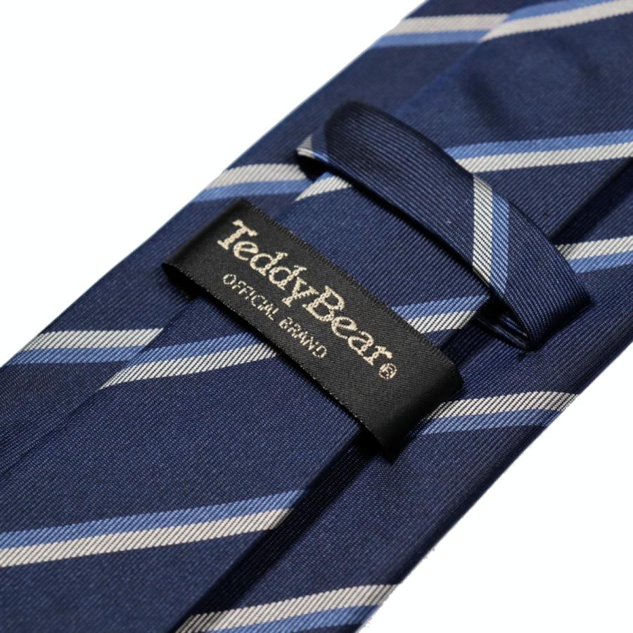TeddyBear SPORTS BRAND ネクタイ ブランド テディベア くま キャラクター スポーツ 部活 剣道 ストライプ柄 ...