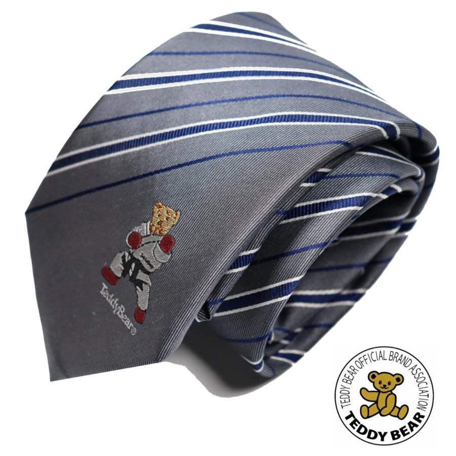 TeddyBear SPORTS BRAND ネクタイ ブランド テディベア くま キャラクター スポーツ 部活 柔道 ストライプ柄 ...