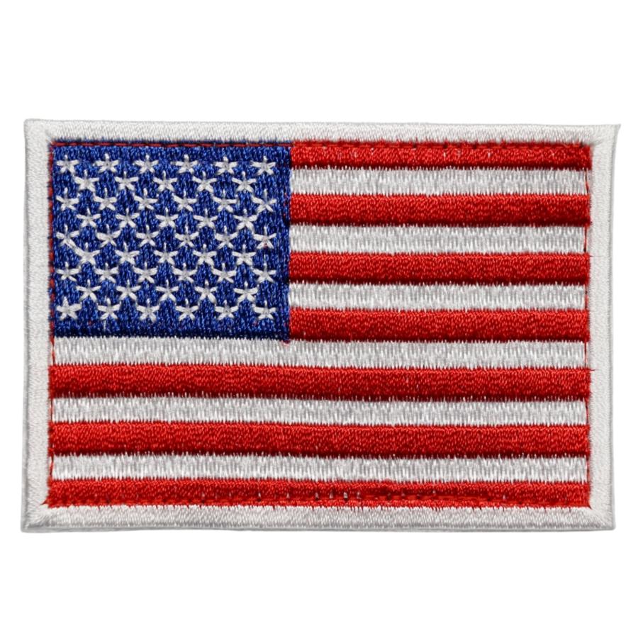 面ファスナー ブラック メス無し WappenCook タクティカル ミリタリー サバゲー 戦闘服 刺繍 ワッペン 星条旗 アメリカ 国旗 L ベルクロ マジックテープ : 株式会社 ...