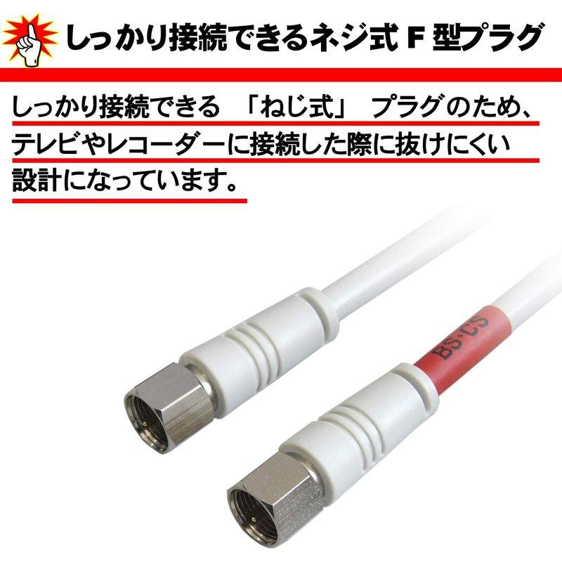 F-FACTORY 分波器 ケーブル一体型 0.4m (4K8K /BS/CS/地デジ/CATV デジタル放送対応) (F型-F型)ケーブル :20230603003901-01157 ...