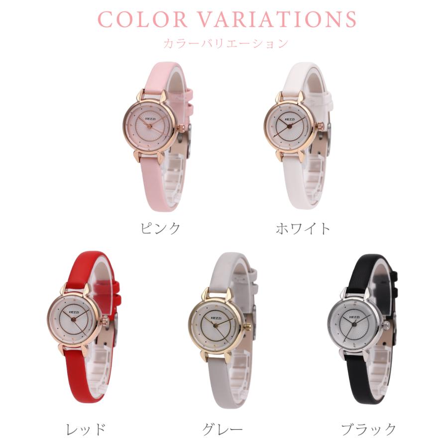 腕時計 レディース 防水 合成皮革ベルト 3針 時字 アワーマーク 腕時計 レディース 防水 合成皮革ベルト 3針 時字 アワーマーク