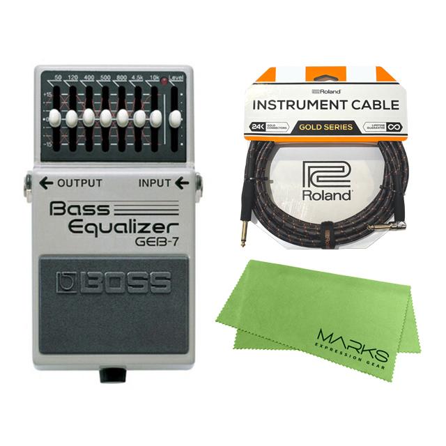 BOSS Bass Equalizer GEB-7 + Roland ケーブル セット[マークス・オリジナルクロス付] コンパクトエフェクター【配送区分A】 : boss-geb7set-a7 ...
