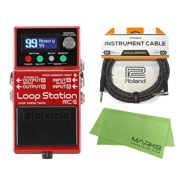 BOSS RC-5 Loop Station + Roland ケーブル セット[マークス・オリジナルクロス付]【配送区分A】 : boss ...