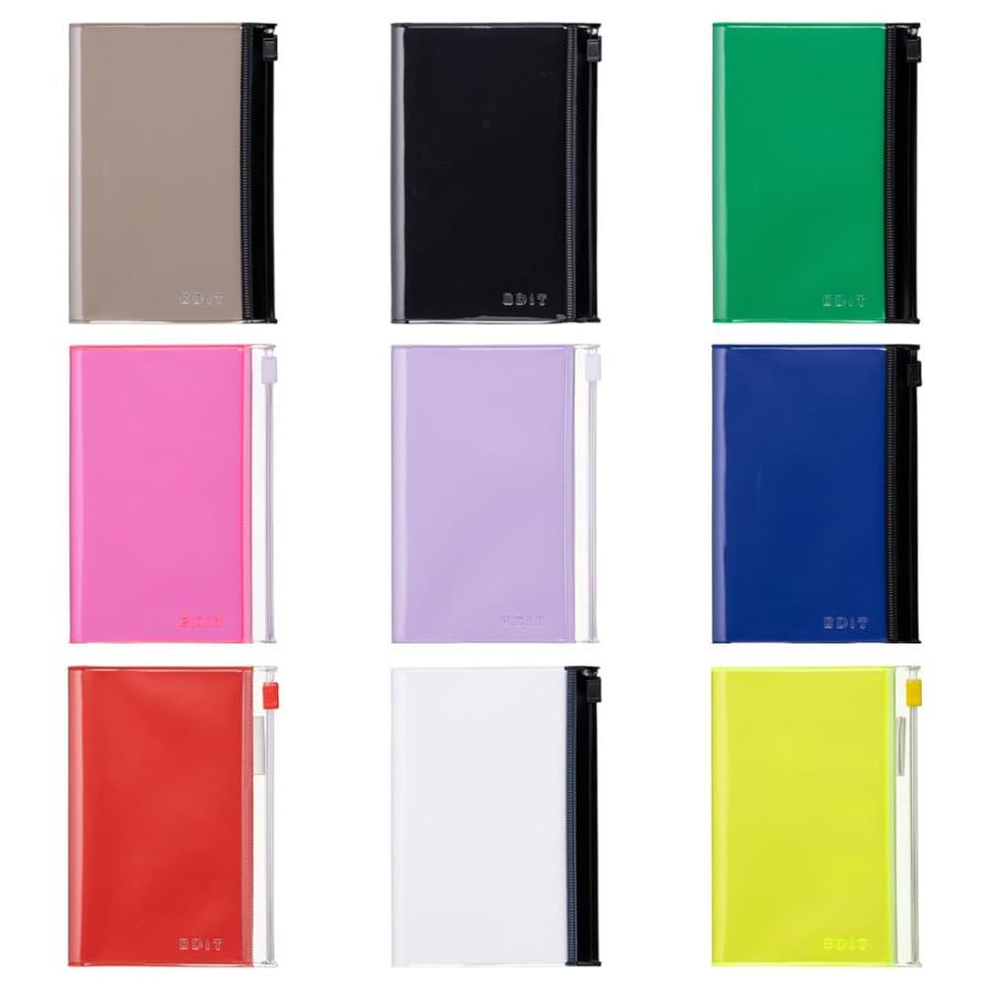 手帳用紙を使った小さな方眼ノート・B7変型・PVCカバー付き 日記帳 メモ帳 ビジネス シンプル 大人 5mm方眼 カラフル EDiT コンパクト 小さめ おしゃれ : マークス公式ストア ...
