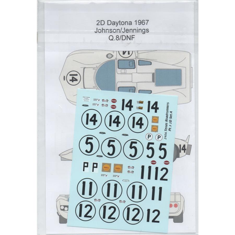 テキサスロードランナーズ シャパラル2D 66セブリング＆67デイトナ 1/24 スターファイターデカール : まあくすホビーヤフー ...