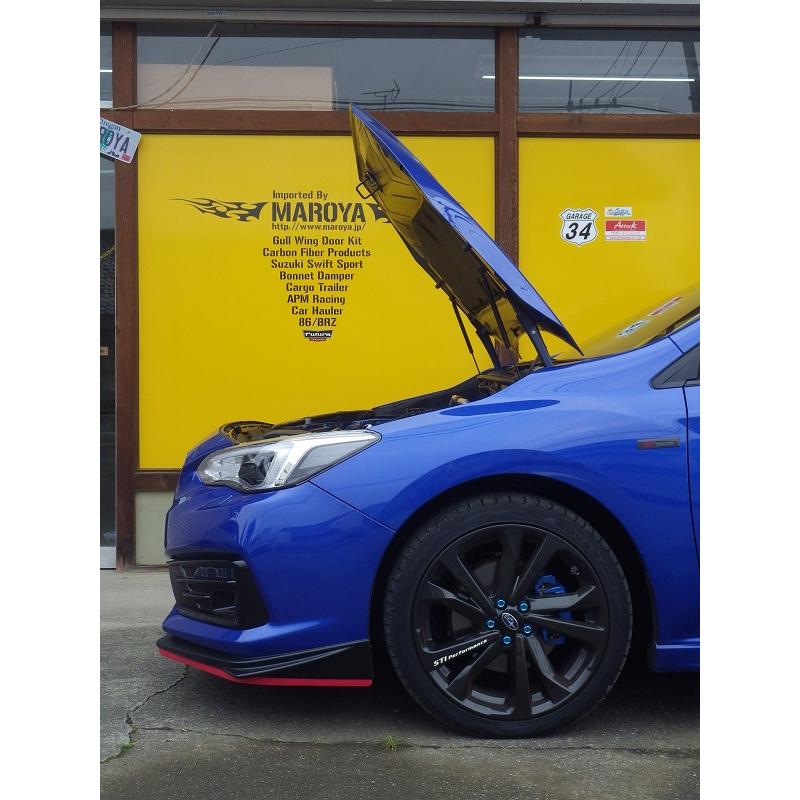 スバル： インプレッサスポーツ[GT7]用 ボンネットダンパー シルバーカーボン : MAROYA ジャパン - 通販 - Yahoo!ショッピング