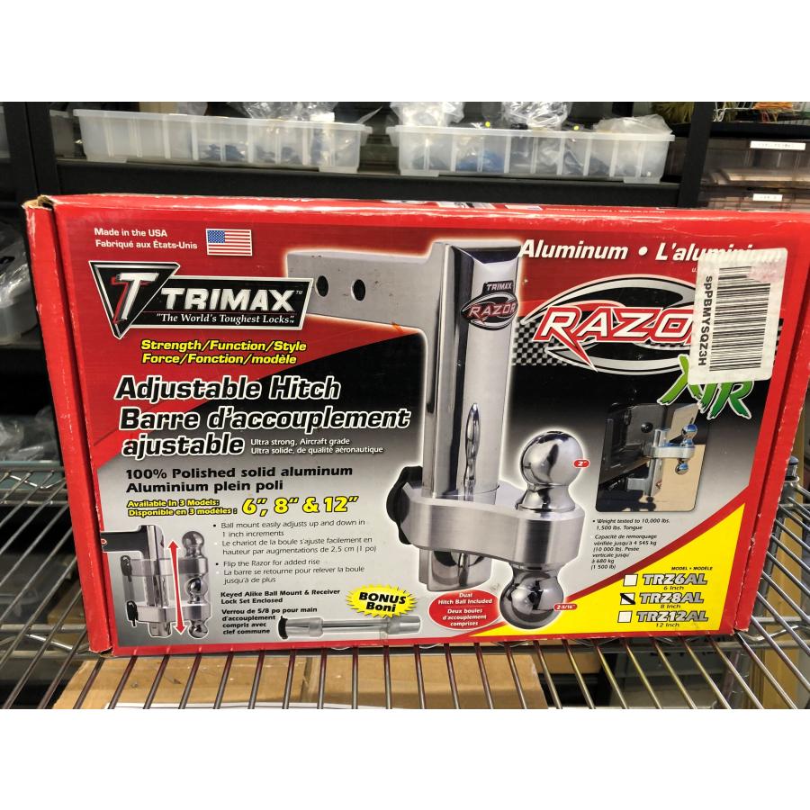 TRIMAX RAZOR XTR (8インチ) アジャスタブルヒッチボールマウント : MAROYA ジャパン - 通販 - Yahoo!ショッピング
