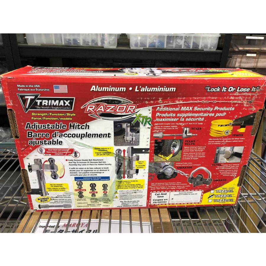 TRIMAX RAZOR XTR (8インチ) アジャスタブルヒッチボールマウント : MAROYA ジャパン - 通販 - Yahoo!ショッピング