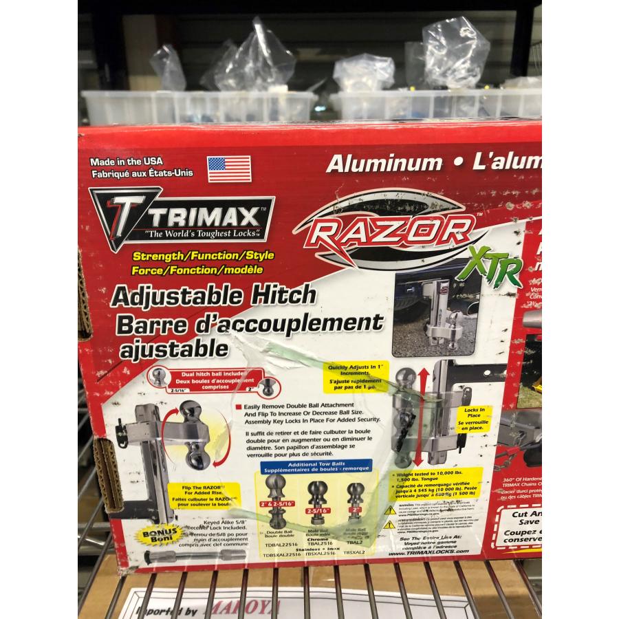 TRIMAX RAZOR XTR (8インチ) アジャスタブルヒッチボールマウント : MAROYA ジャパン - 通販 - Yahoo!ショッピング