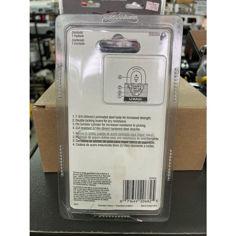 U-HAUL Mover's Lock ユーホール ムーバーズロック アメリカ直輸入 在庫あります : MAROYA ジャパン - 通販 ...