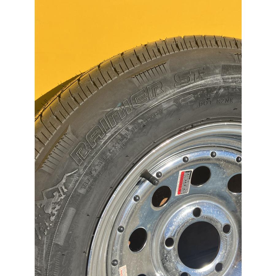 在庫処分セール クロームメッキホイール トレーラー用タイヤ付き 15インチ 5穴 ST205/75R15 2本組 : tt1 : MAROYA ジャパン - 通販 - Yahoo!ショッピング