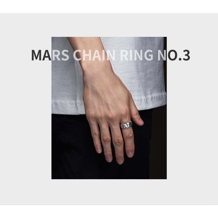 シルバー 指輪 リング マルスマーク Mars Chain Ring No.3 : marsmark - 通販 - Yahoo!ショッピング