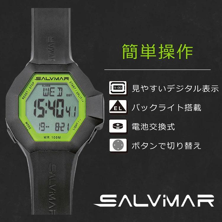 Salvimar サルビマー ダイビングコンピュータ ダイブコンピューター 時計 ウォッチ ダイビング シュノーケリング 魚突き 水深 100m 電池式 DEEPER : スピアマン ヤフー ...