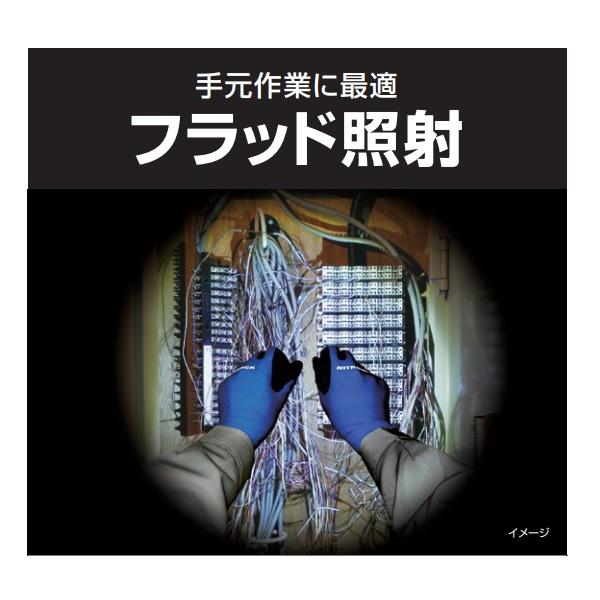 Tajima タジマツールLEDヘッドライトF502Dセット 500lmフラッド LE-F502D【PETA】オーバーヘッドバンド・ヘルメットクリップ付 ワークライト FDシリーズ アウトドア ...