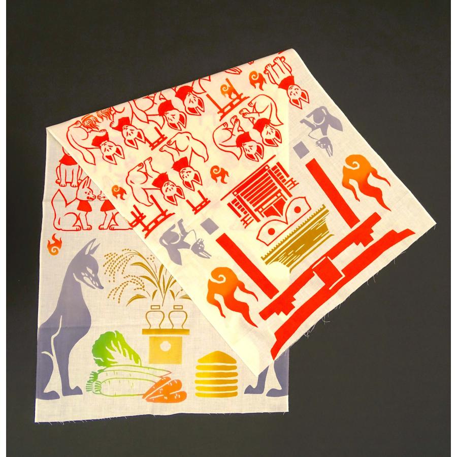 kenema 百千狐稲荷 手拭い 手ぬぐい タペストリー : mb-tenugui-fuyu-gantan12 : 和装の丸星 - 通販 - Yahoo!ショッピング