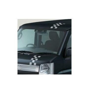 スズキ エブリィワゴン【DA17V DA17W】 フード＆ルーフデカール【チェッカー／ホワイト】[99000-99035-E02] : エムアル - 通販 - Yahoo!ショッピング