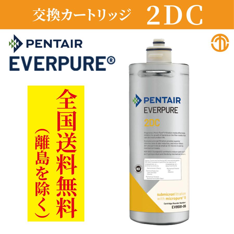 全国送料無料 業務用浄水器 エバーピュア 交換用カートリッジ 2DC（ QL3-2DC 用）PENTAIR EVERPURE 浄水器 カートリッジ 交換用 エバピュア : order ...