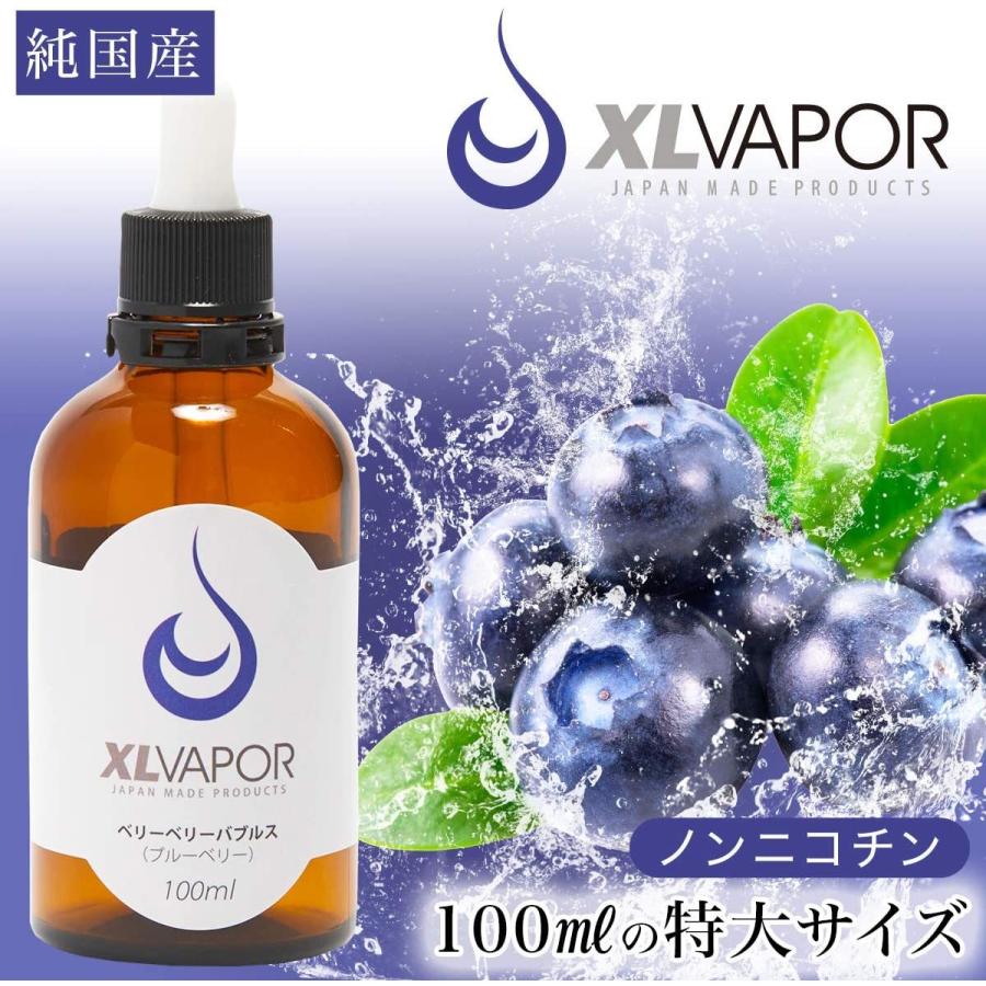 [XLVAPOR] VAPE リキッド ベリーベリーバブルス XL (ブルーベリー味 / 100ml / PloomTECH対応) 国産電子 ...