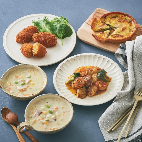 RFFF（ルフフフ） 帆立と海老のハーブグリル＆2種デリ・スープセット 代引不可商品 : 丸広オンラインショップ - 通販 - Yahoo!ショッピング