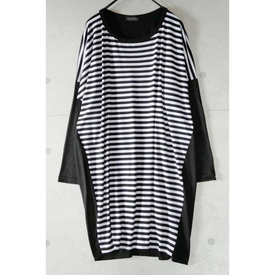 チュニック ワンピース 長袖 ドルマン 30代 40代 50代 配色 チュニックワンピ ボーダー ゆったり 大きいサイズ トップスレディース ナチュラル : torico-plus - 通販 ...