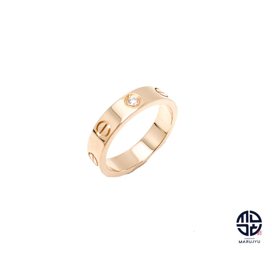 Cartier CARTIER カルティエ 750 18金ピンクゴールド ダイヤ ミニラブ リング 指輪 アクセサリー 49号 : 塚口丸十質 ...