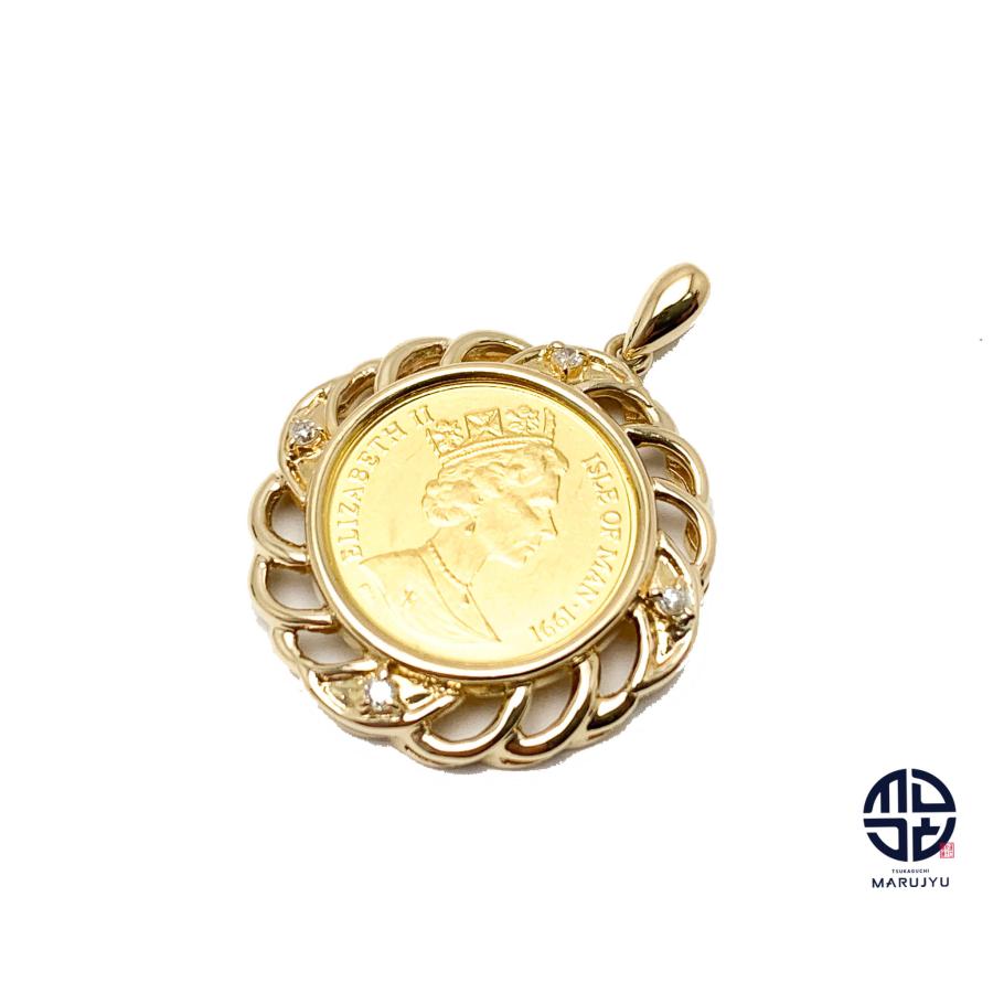 K24 K18 24金 18金イエローゴールド エリザベス2世 1991 マン島キャット 1/25oz 純金 コイン ペンダント チャーム アクセサリー : 塚口丸十質舗 Yahoo!ショップ ...