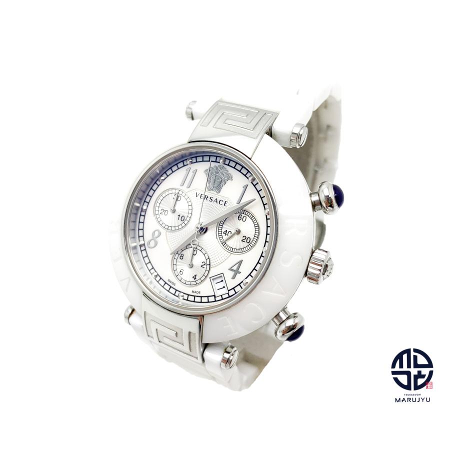VERSACE ヴェルサーチ 95C クロノグラム 白 セラミック メンズ 腕時計 クオーツ QZ 電池式 : 塚口丸十質舗 Yahoo!ショップ - 通販 - Yahoo!ショッピング