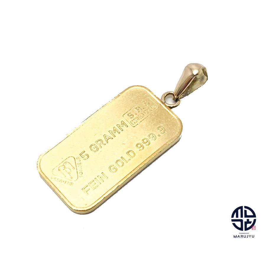 K24 K18 24金 18金イエローゴールド スイス銀行 インゴット5.0g ペンダント チャーム アクセサリー : 塚口丸十質舗 Yahoo!ショップ - 通販 - Yahoo!ショッピング